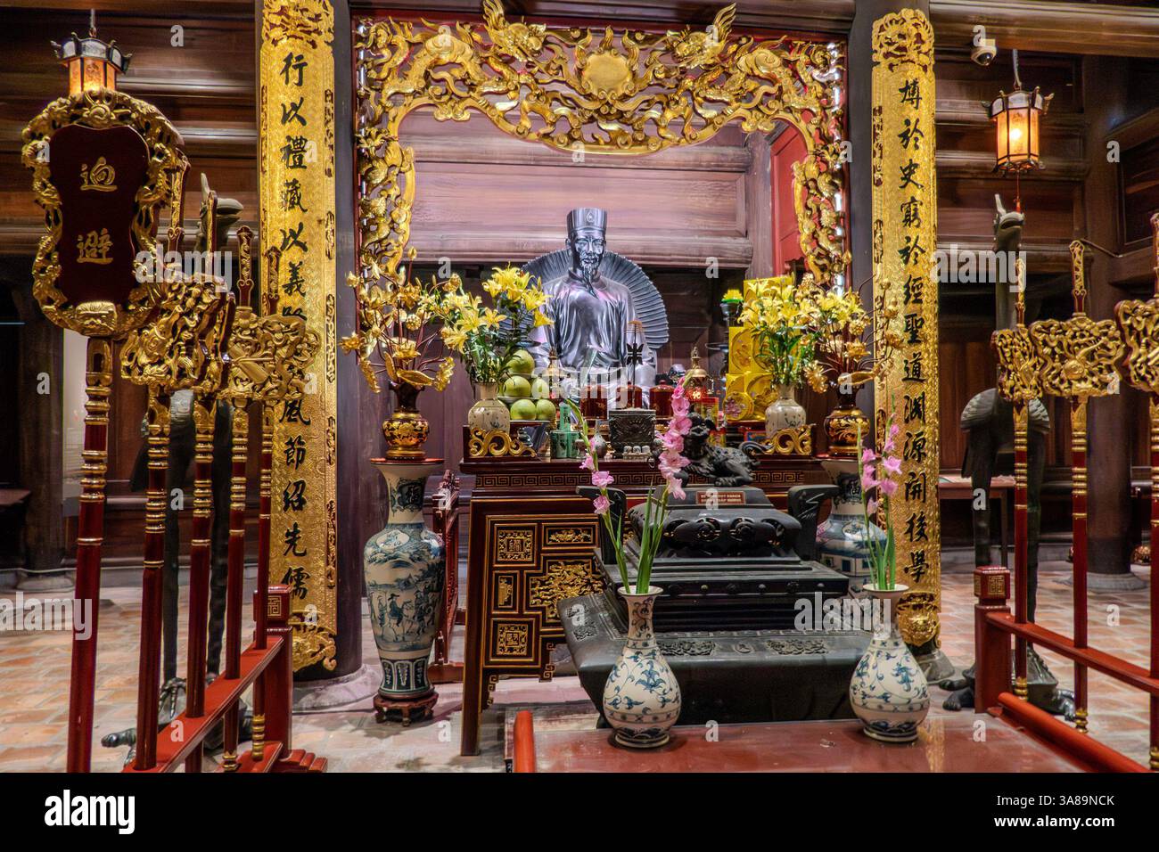 Hanoi, Vietnam, October 21, 2024. The Temple of Literature of Hanoi is ...