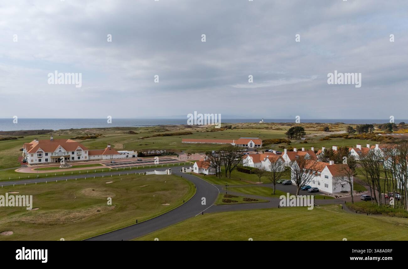 Drone image of Trump Turnberry hotel & resort in Ayrshire Stock Photo ...