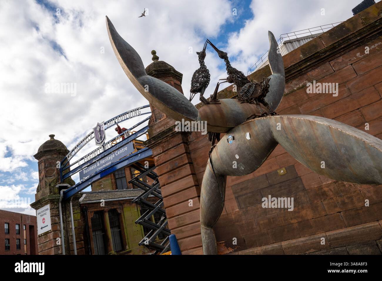Fairfield Heritage centre, Shipbuilding museum with the Govan Milestone ...