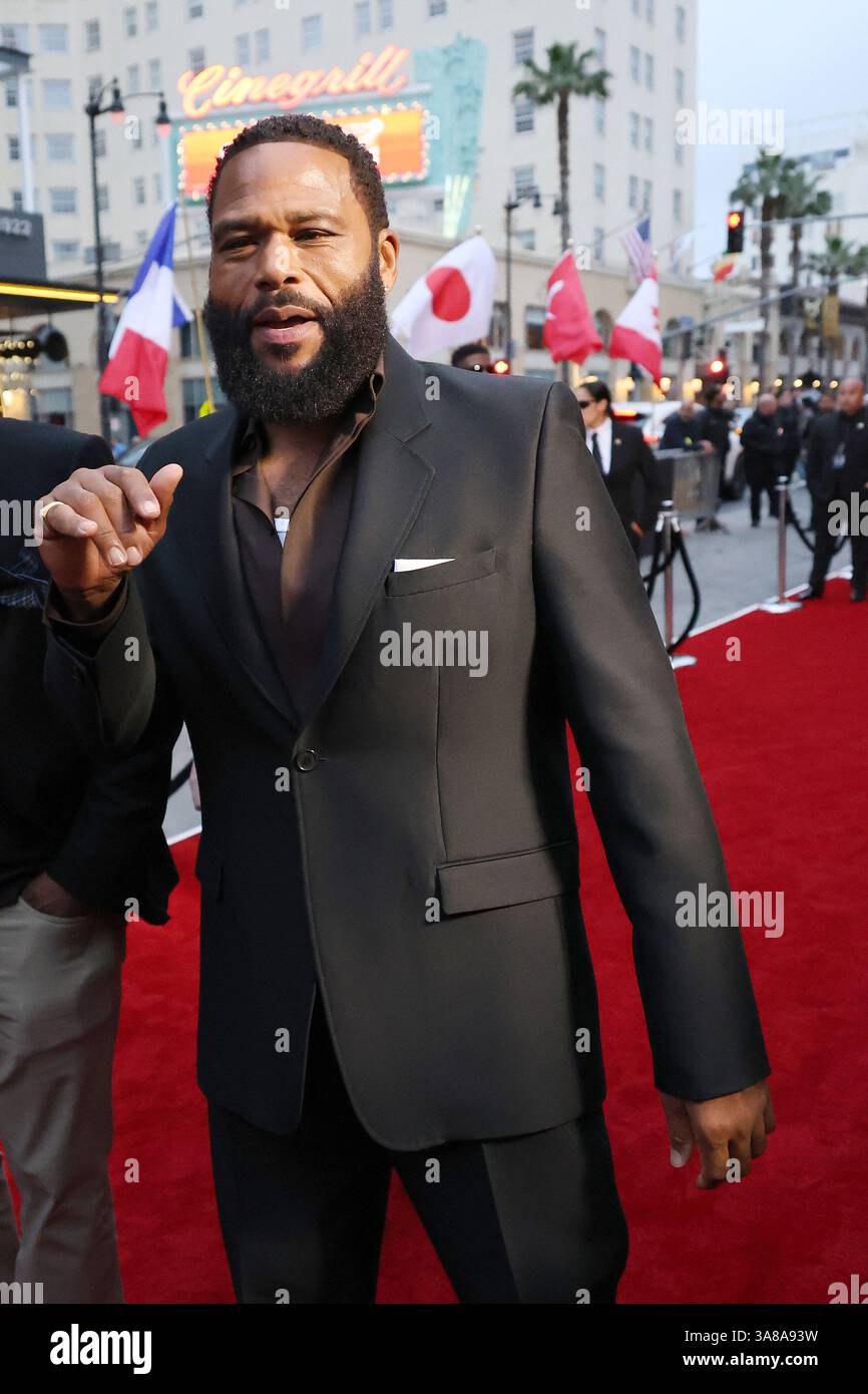 March 27, 2025, Los Angeles, California, USA: Anthony Anderson at the ...