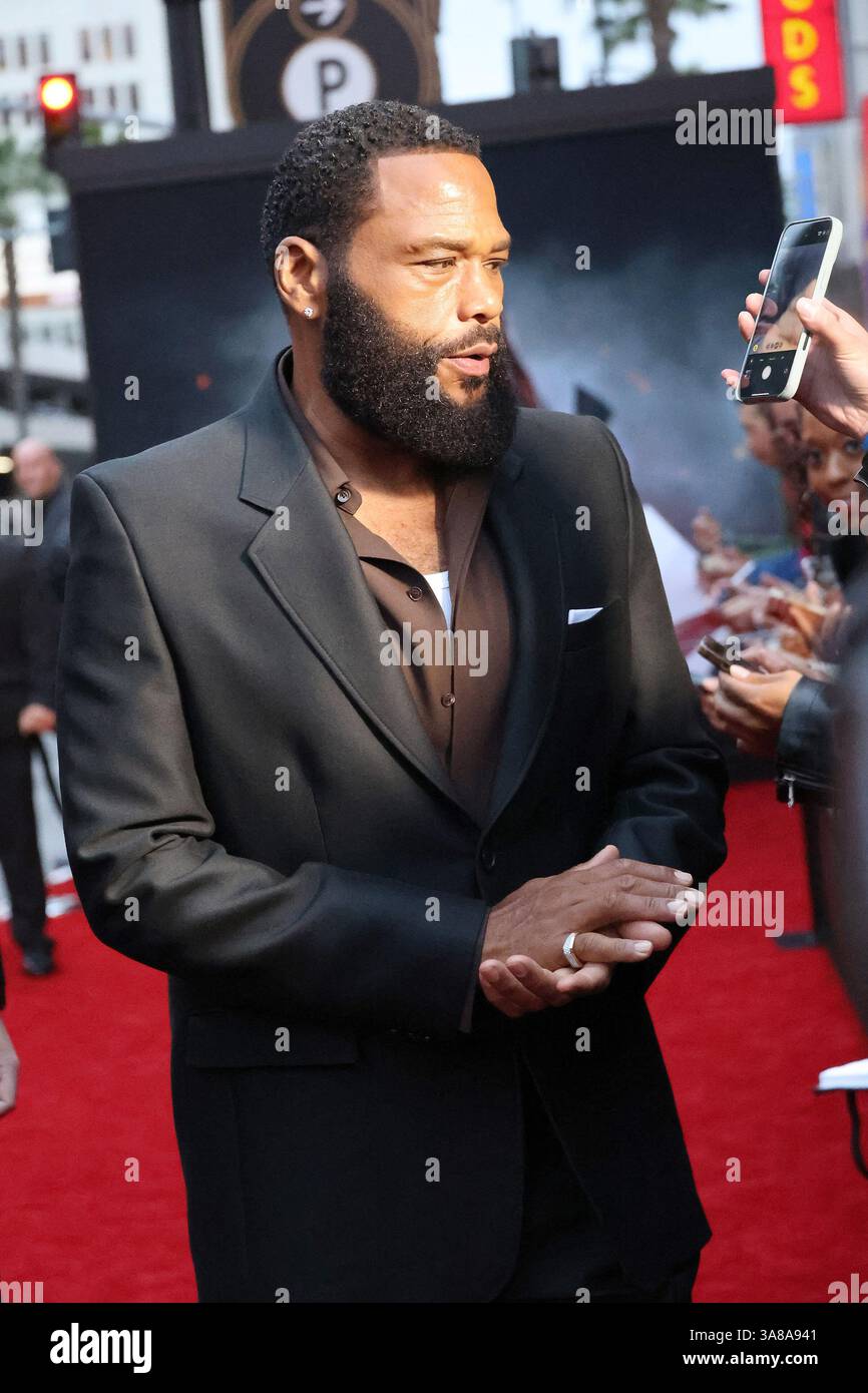March 27, 2025, Los Angeles, California, USA: Anthony Anderson at the ...