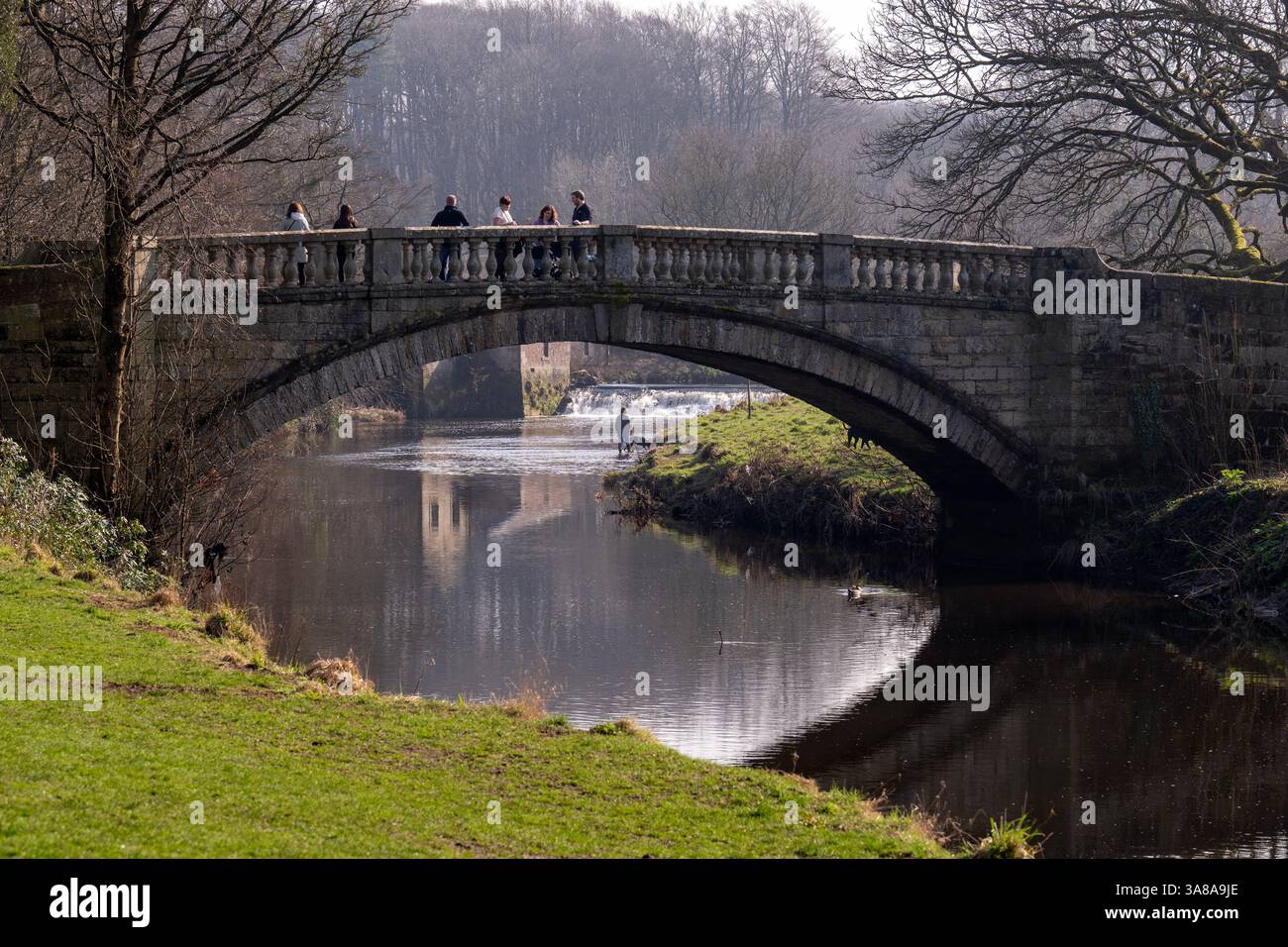 Pollock Country Park in Glasgow features the White Cart Water, a river ...