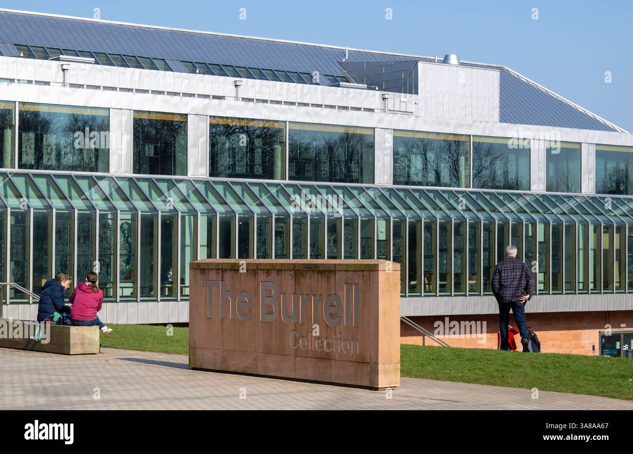 The Burrell Collection Museum in Pollok Country Park, Glasgow, Scotland ...