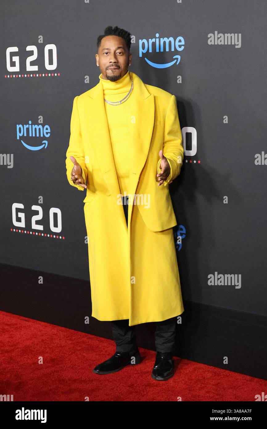 March 27, 2025, Los Angeles, California, USA: Brandon T Jackson at the ...