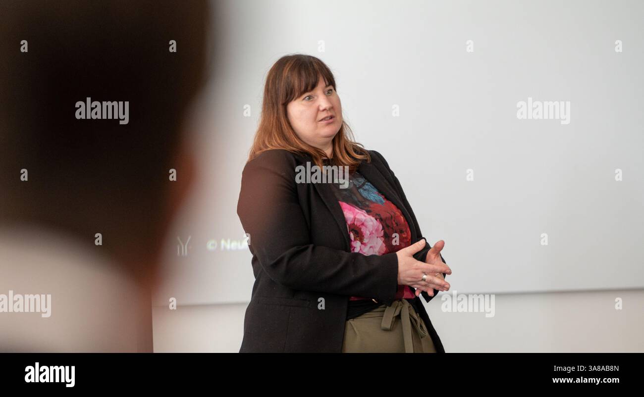 Rosenheim, Germany. 28th Mar, 2025. Anika Gruner, co-founder of the ...