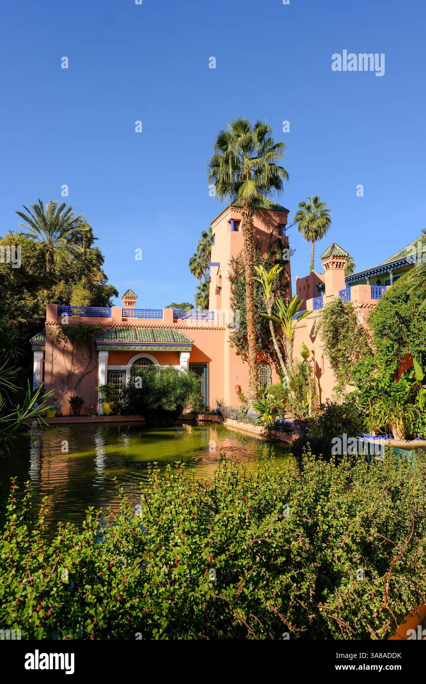 Jan 2nd 2025 - Marrakech, Morocco - The tropical Jardin Majorelle ...