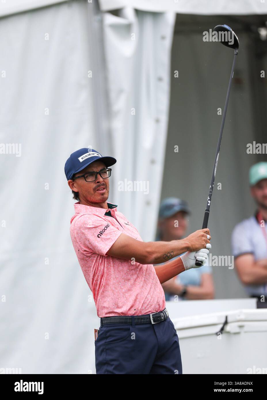 HOUSTON, TX - MARCH 28: Rickie Fowler (USA) watches his tee shot on 1 ...