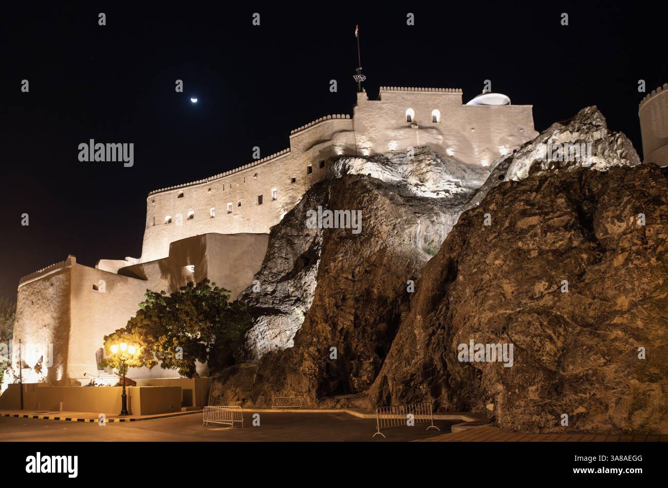 Al Mirani Fort in Muscat, Oman Stock Photo - Alamy