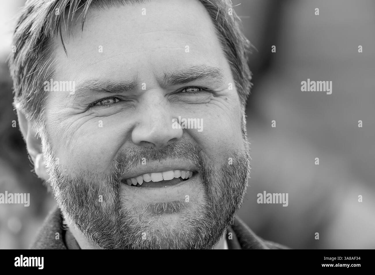 Vice President JD Vance talks to a crowd at Youngstown Air Reserve ...