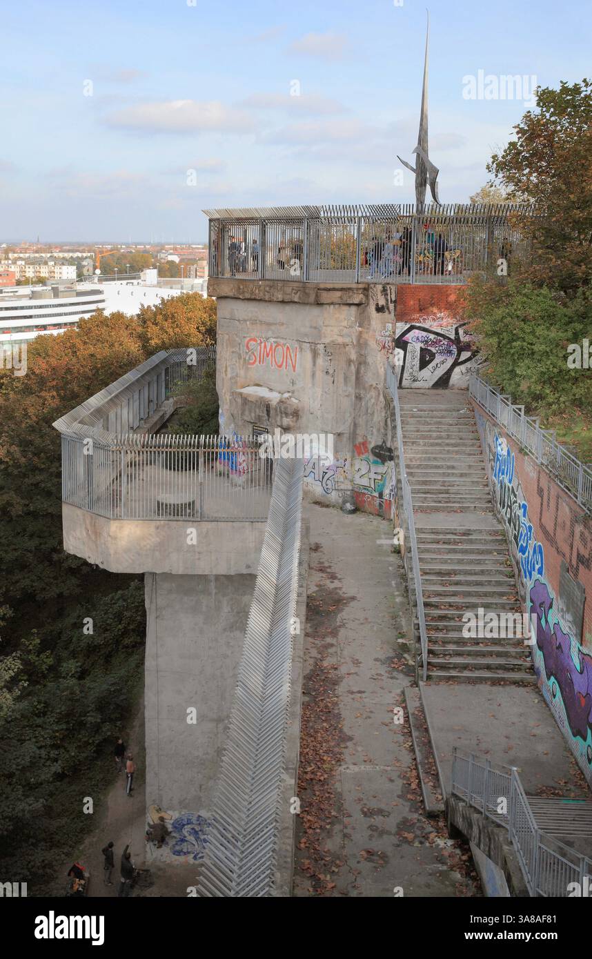 October 12, 2014 - Berlin, Germany - Flakturm or Flak Tower, an anti ...