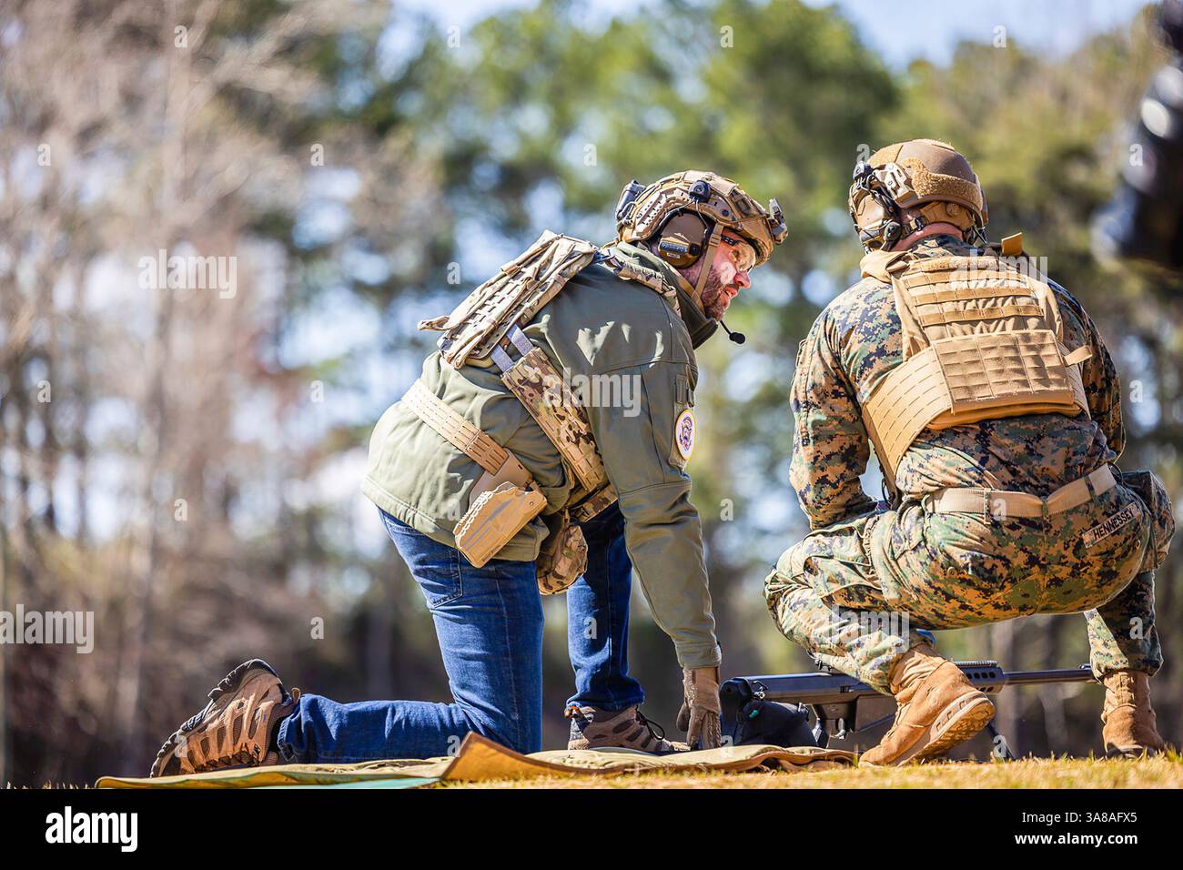 JD Vance, the Vice President of the United States shoots the M107 .50 ...