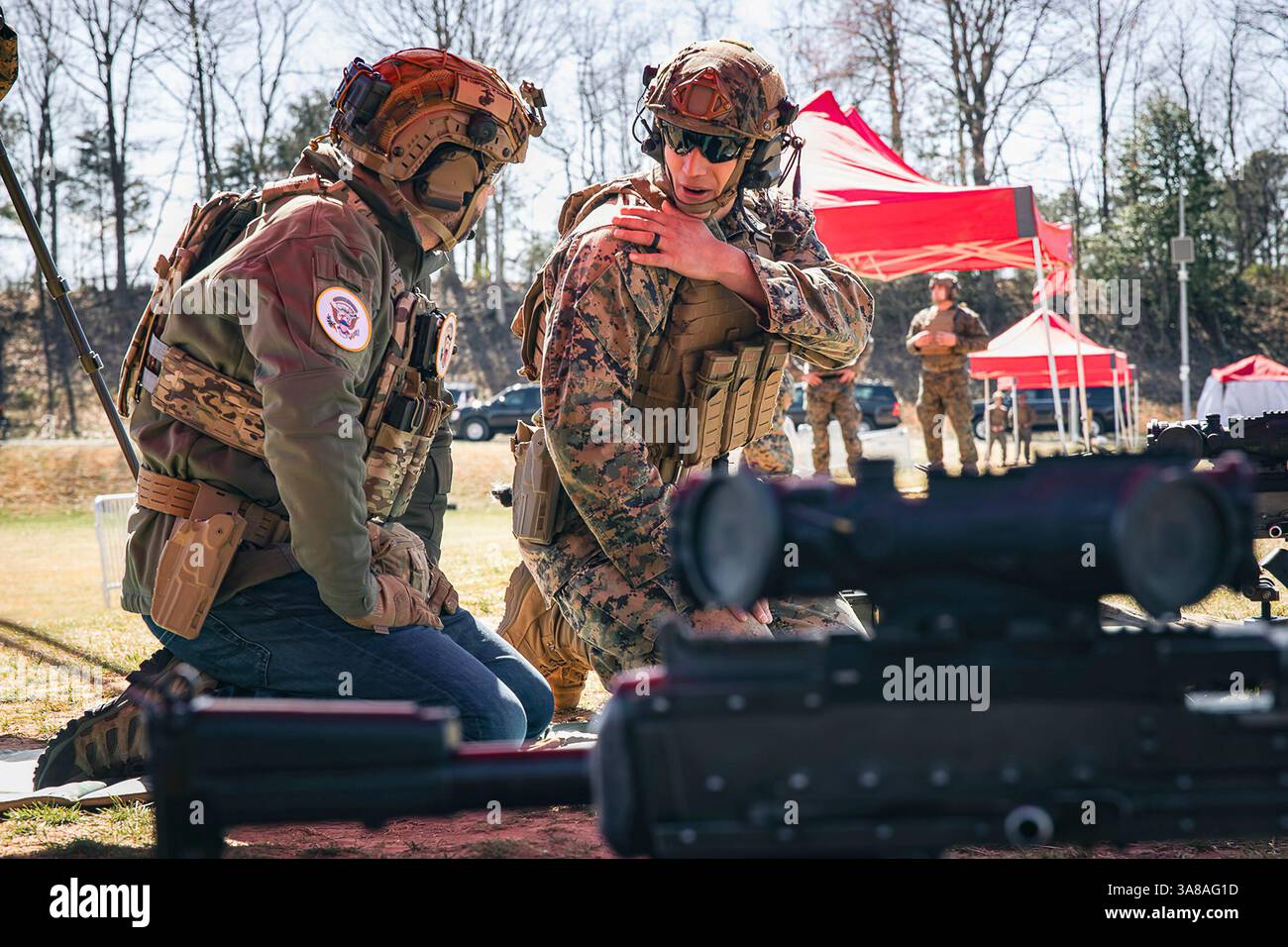 U.S. Marine Corps Sgt. Evan S. Dodson, a machine gunner with Weapons ...