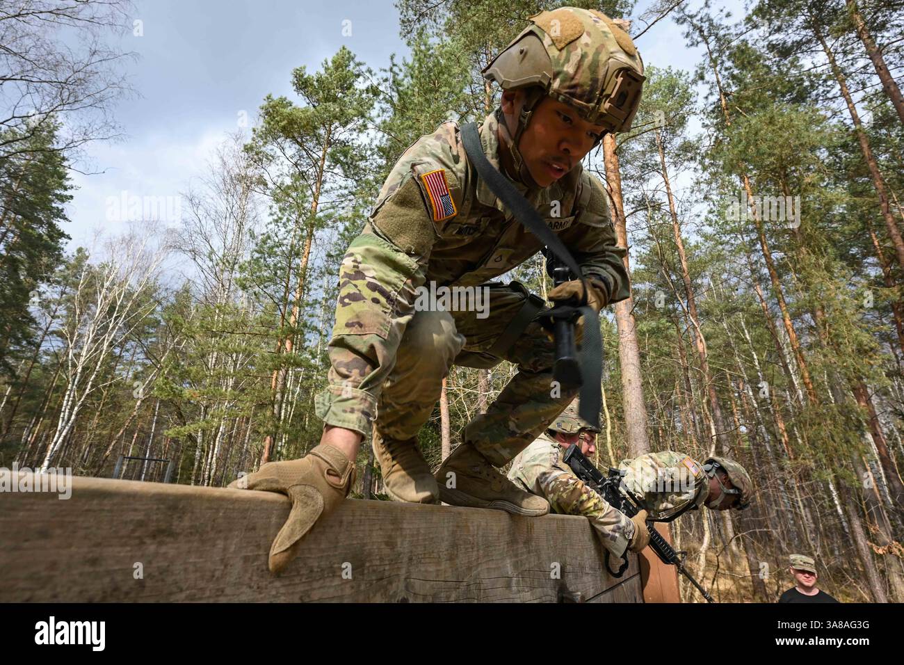 Mar 25, 2025 - Grafenwoehr, Bayern, Germany - U.S. Soldiers assigned to ...