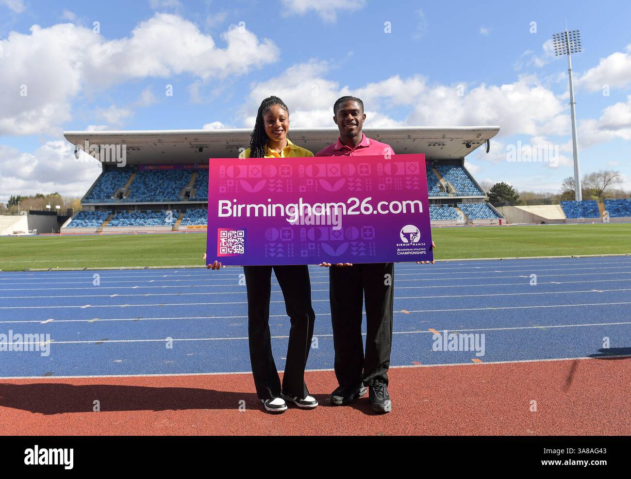World Athletics Indoor gold medalist Amber Anning and World Athletics ...