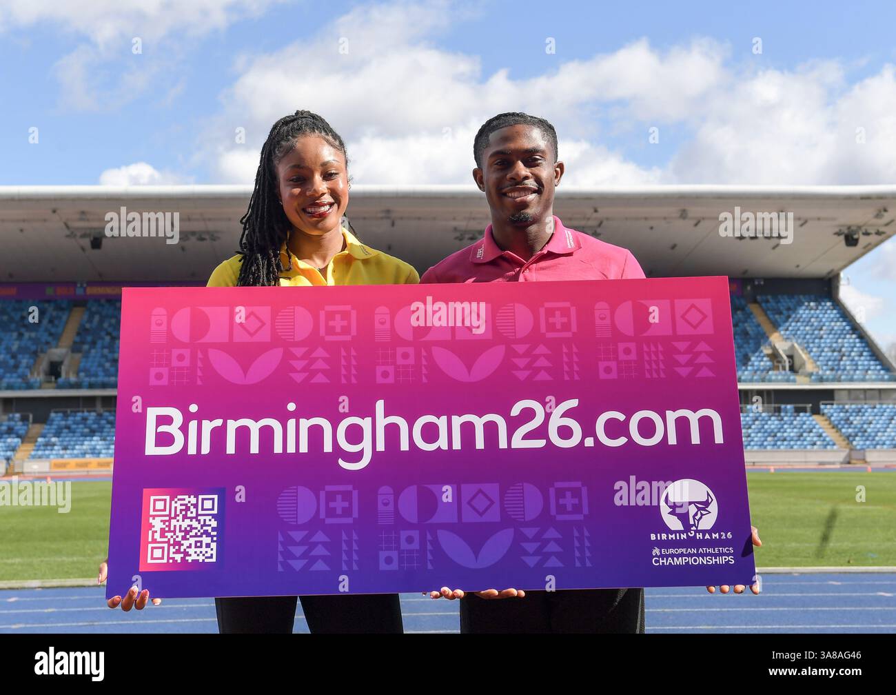 World Athletics Indoor gold medalist Amber Anning and World Athletics ...