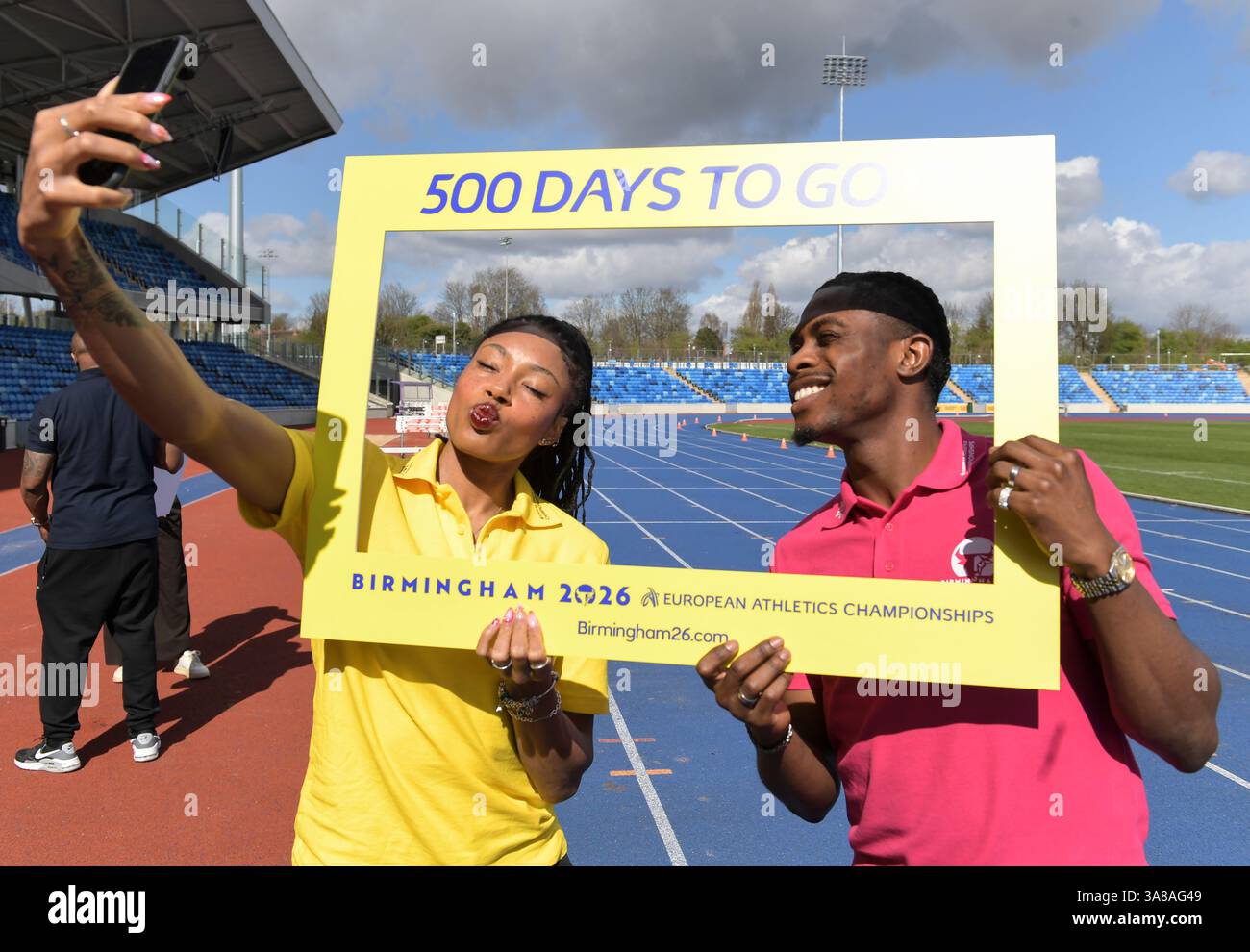 World Athletics Indoor gold medalist Amber Anning and World Athletics ...