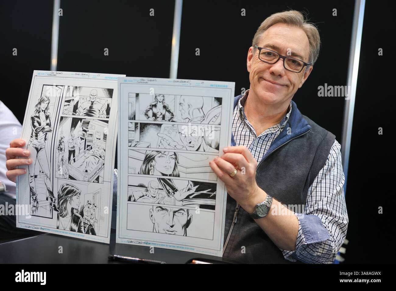 Leipzig, Germany. 28th Mar, 2025. Dan Jurgens, US comic author and ...