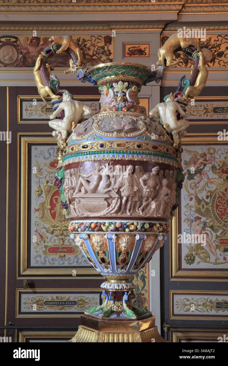 April 27, 2014 - Chateau De Fontainebleau, France - Large Sevres ...