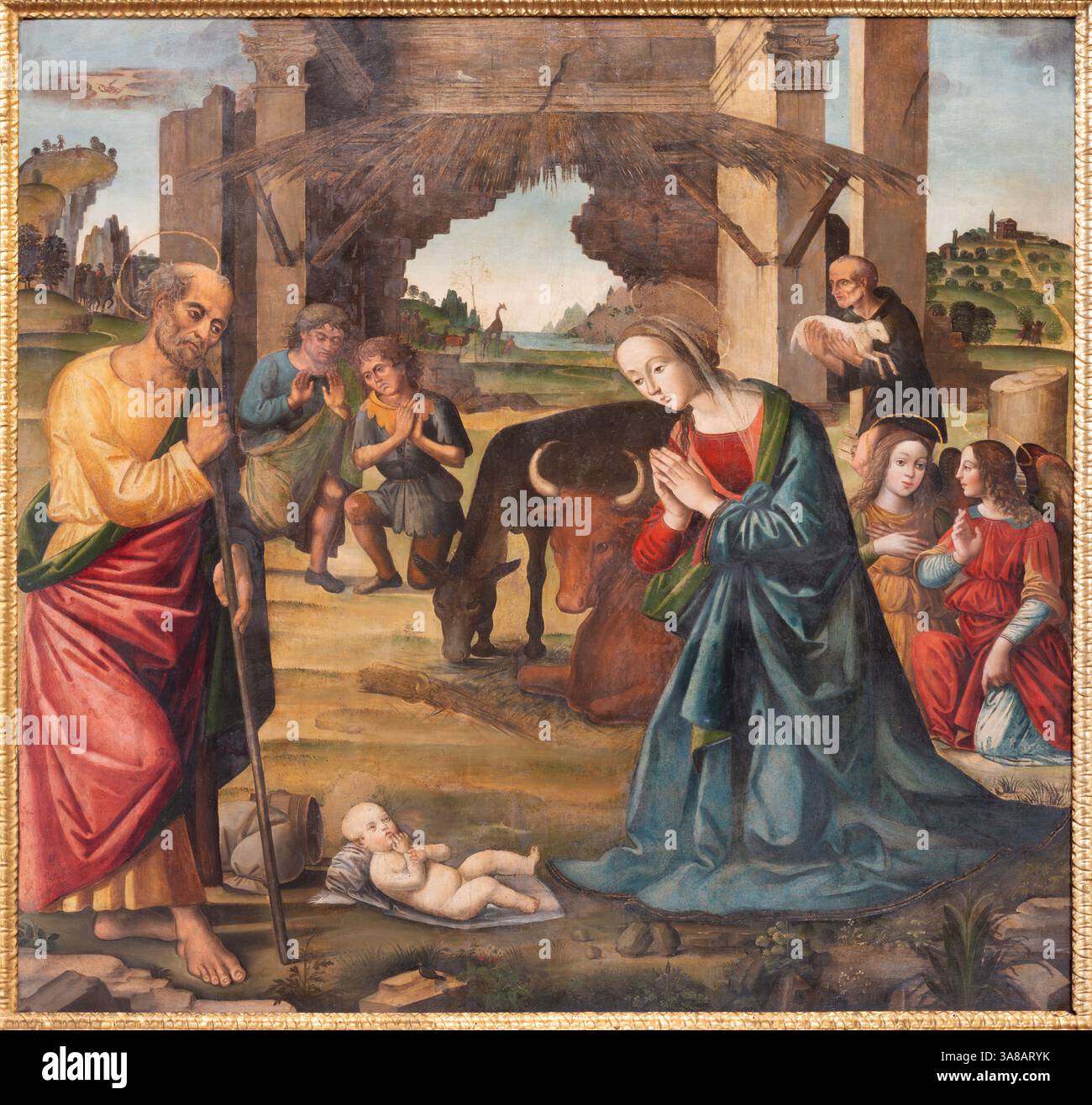 FLORENCE, ITALY - MARCH 18, 2025: The renaissance painting of Nativity ...