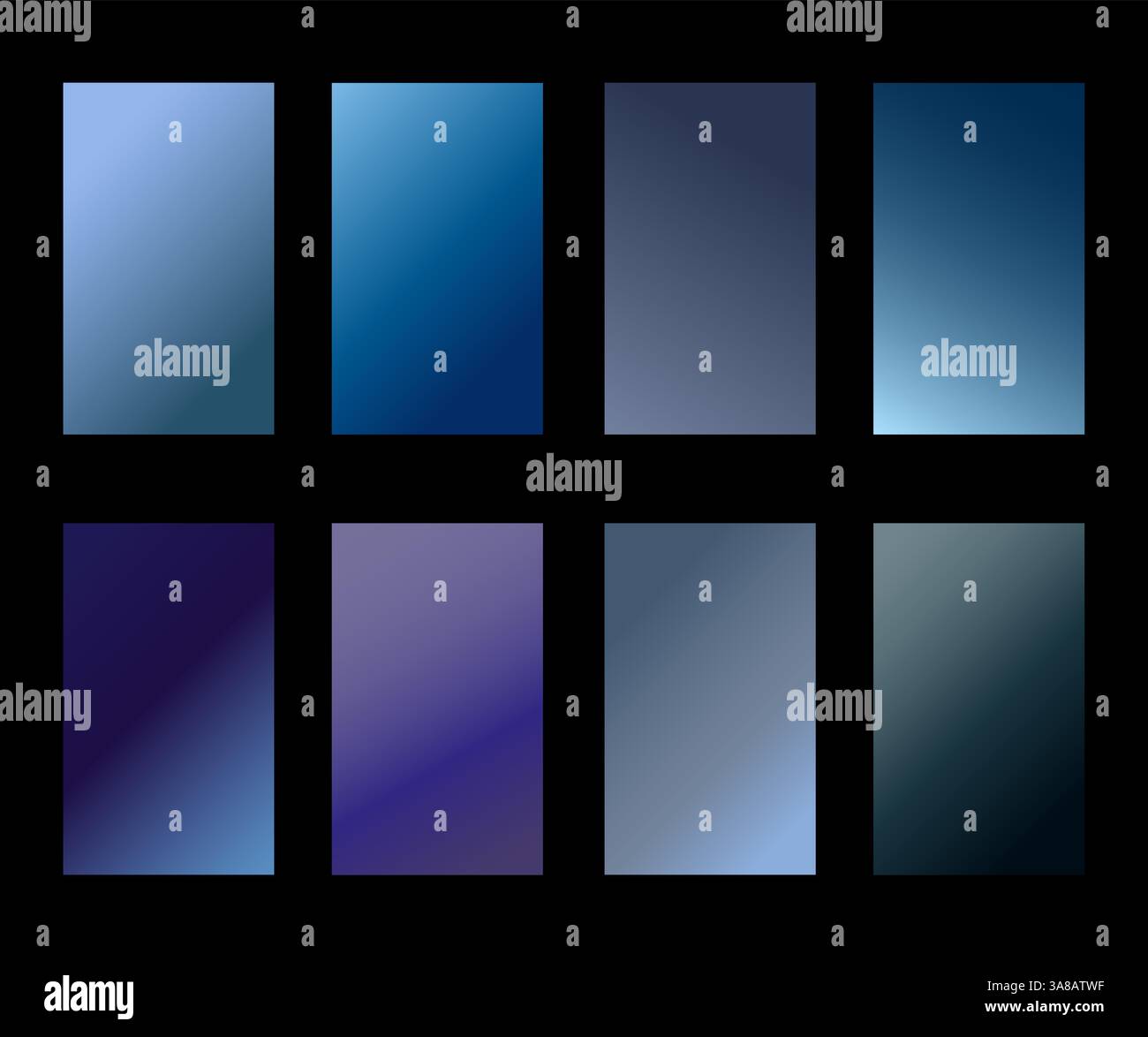 Set of gradients bright, smooth, pastel gradient colors designs for ...