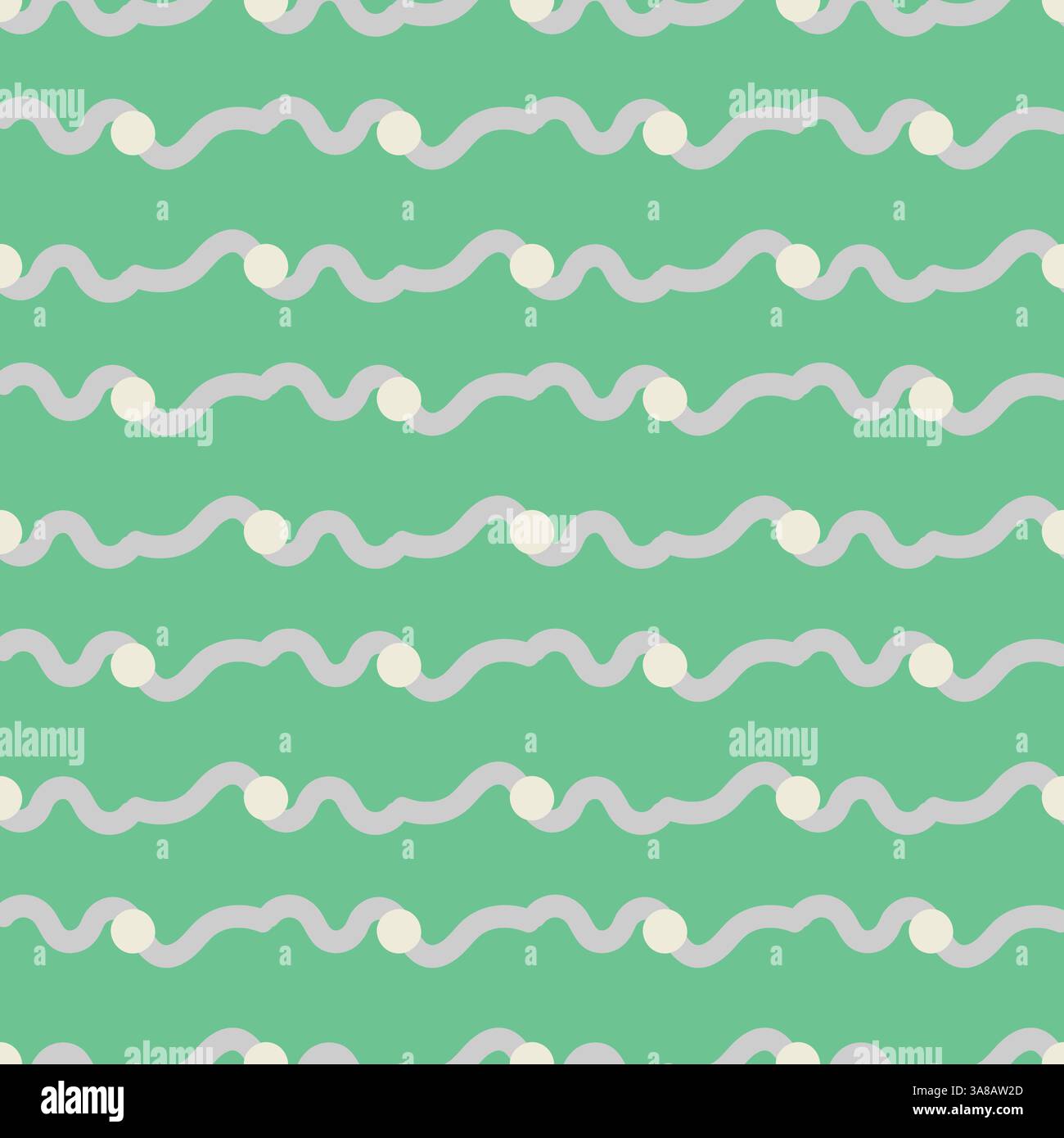 Seamless pattern in minimalist style. Wavy lines. A timeless design ...