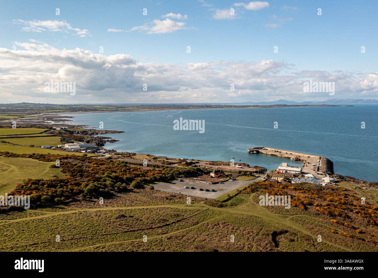 Aerial View Over Clogherhead, Oriel Port, Louth Ireland Stock Photo - Alamy