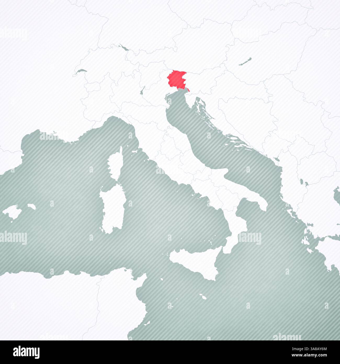 Friuli map hi-res stock photography and images - Alamy