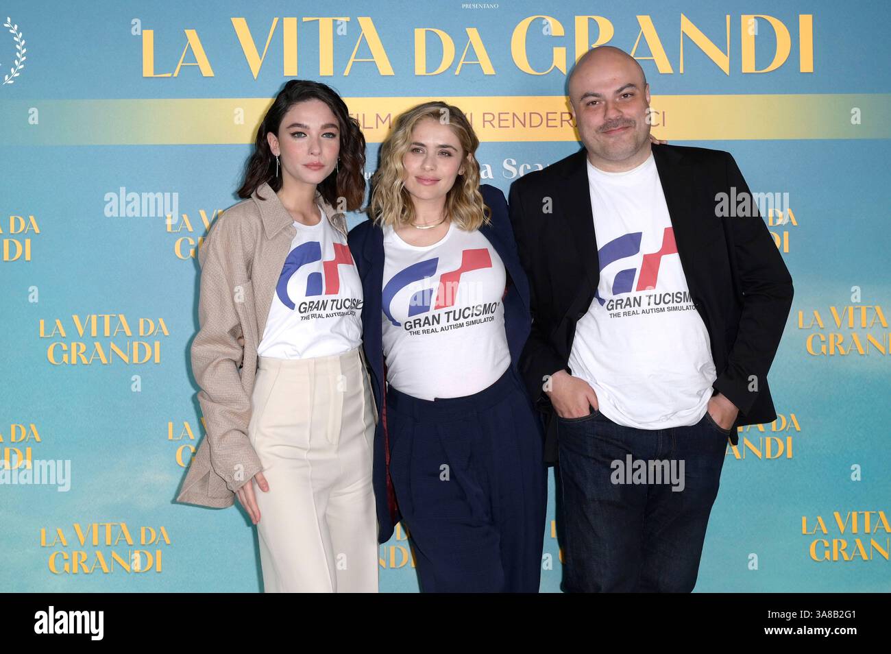 Matilda De Angelis, Greta Scarano und Yuri Tuci beim Photocall zum ...