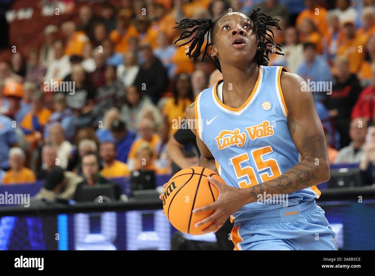 GREENVILLE, SC - MARCH 06: Tennessee Volunteers guard Talaysia Cooper ...