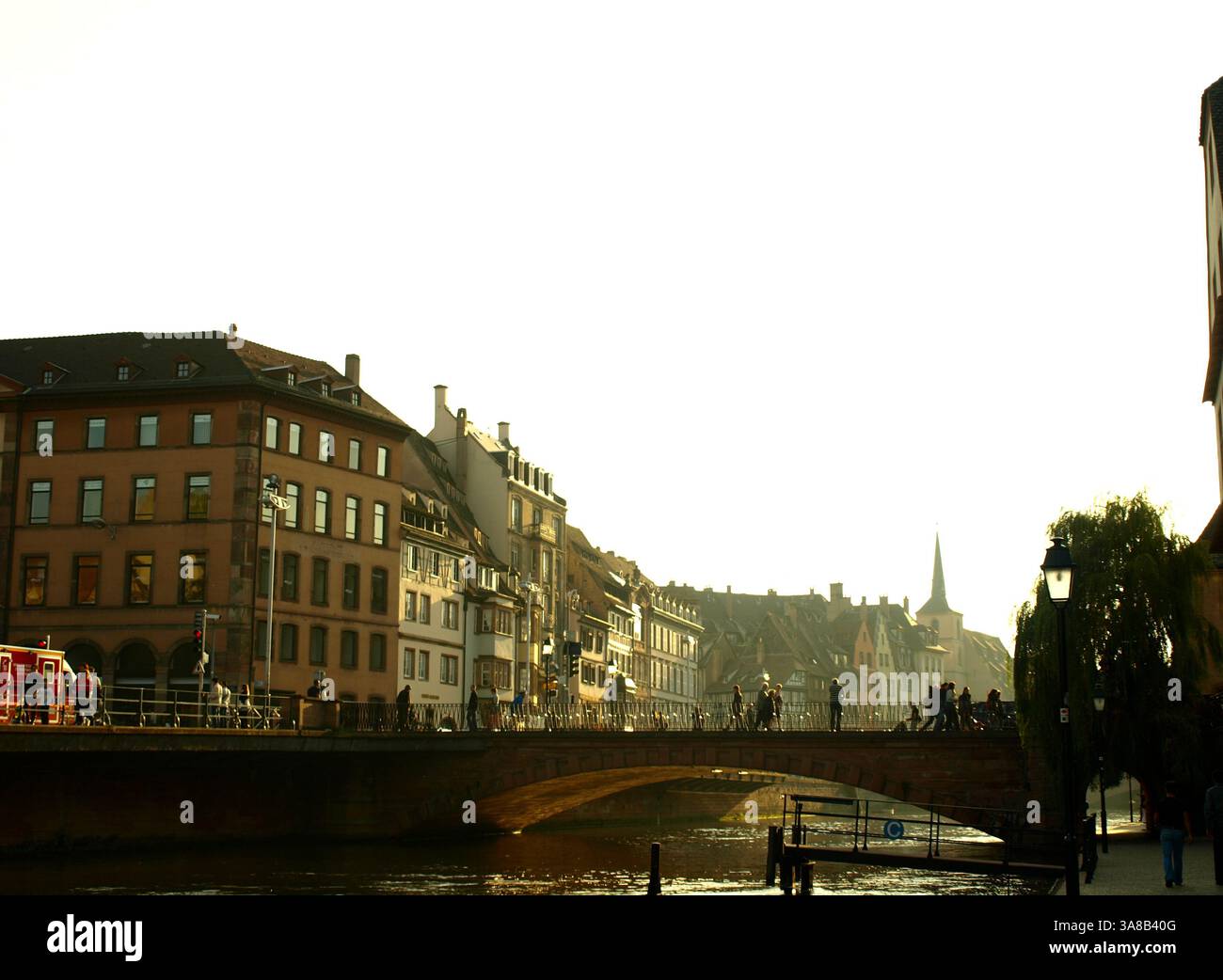 River bridge scene in Strasbourg Stock Photo - Alamy