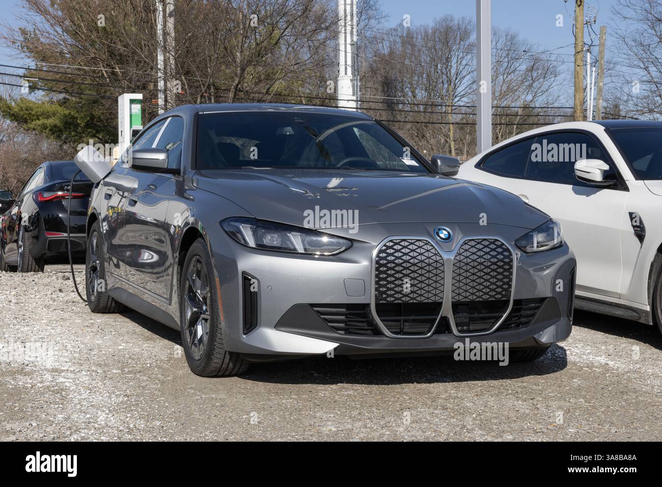 Indianapolis - March 26, 2025: BMW i4 xDrive40 Gran Coupe EV display ...
