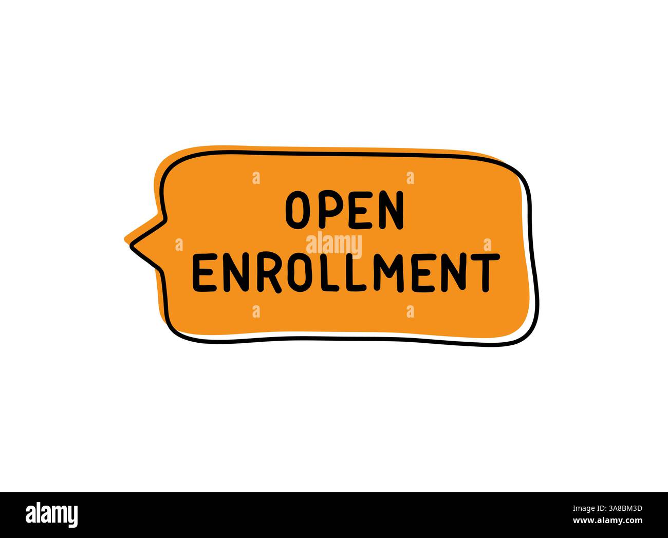 Open Enrollment. Badge, icon, logo vector design illustration on white ...