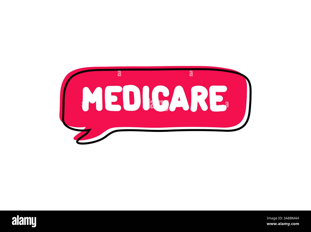 Medicare. Badge, icon, logo vector design illustration on white ...