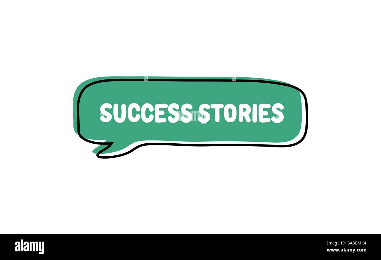 Success Stories. Badge, icon, logo vector design illustration on white ...