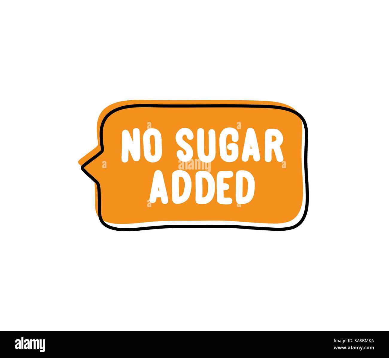 No Sugar Added. Badge, icon, logo vector design illustration on white ...