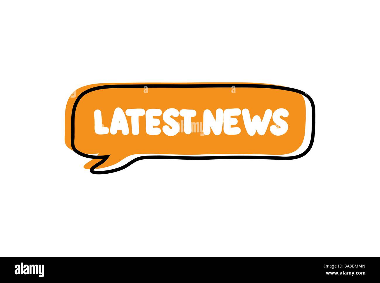 Latest News. Badge, icon, logo vector design illustration on white ...