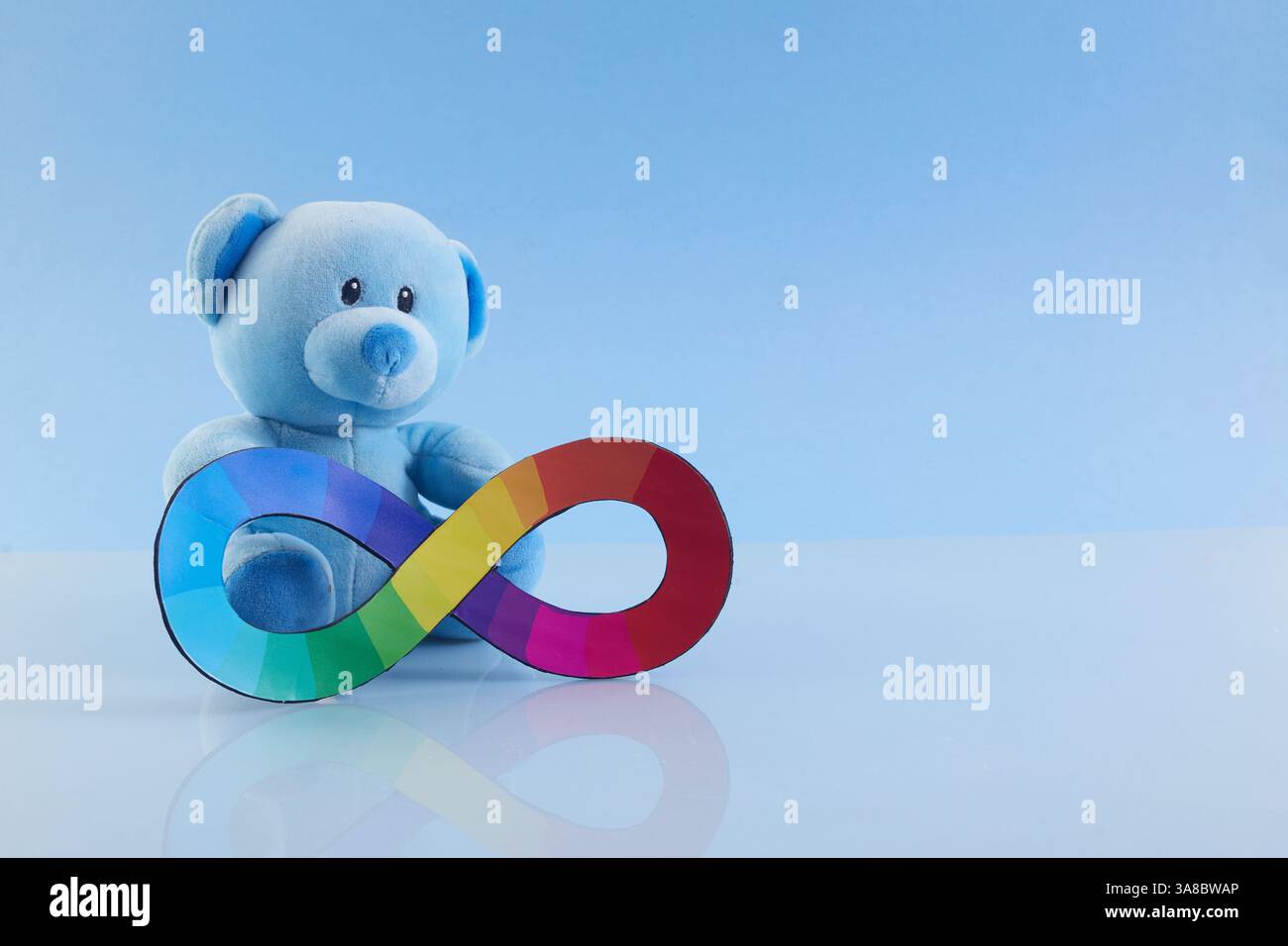 Teddy with Infinity symbol. Autism awareness. Neurodiversity awareness ...