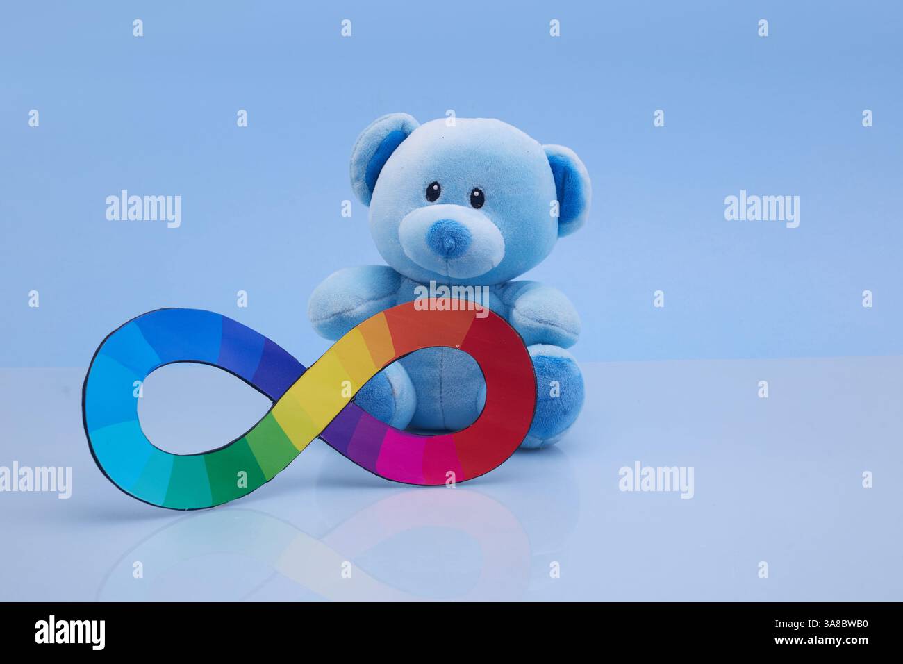 Teddy with Infinity symbol. Autism awareness. Neurodiversity awareness ...