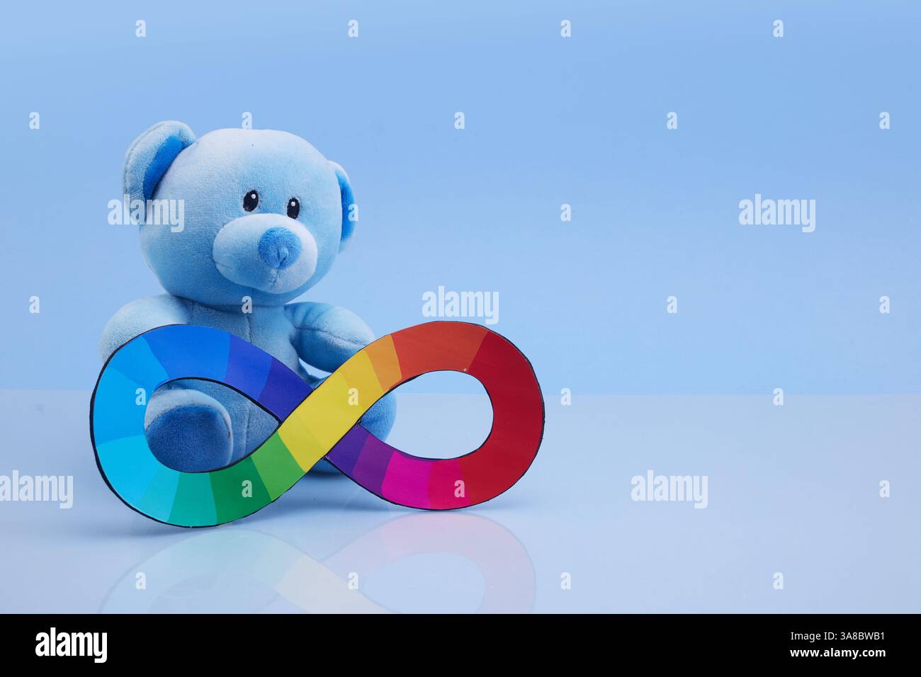 Teddy with Infinity symbol. Autism awareness. Neurodiversity awareness ...