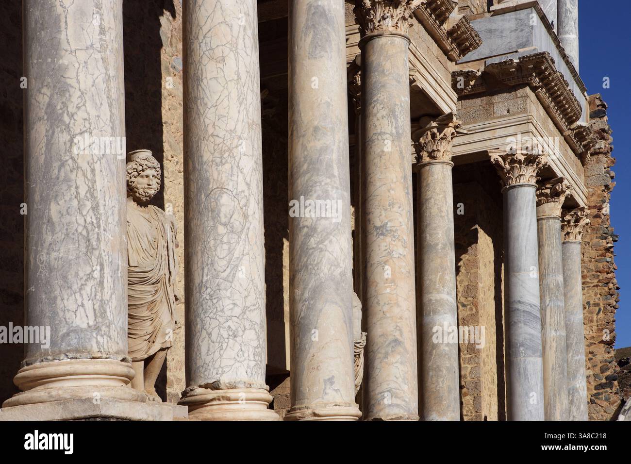 December 29, 2005 - Merida, Spain - Pluto in between of the columns of ...