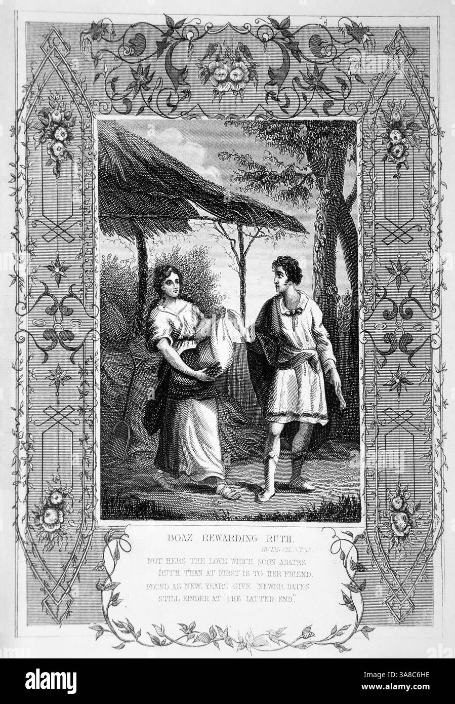 Boaz Rewarding Ruth after laying down at his feet at night Boaz ...