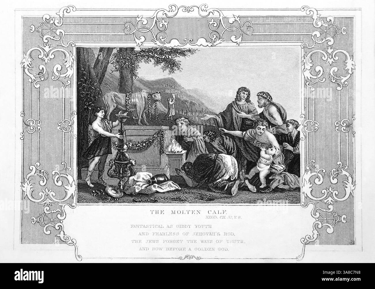 Israelites worship bible art hi-res stock photography and images - Alamy
