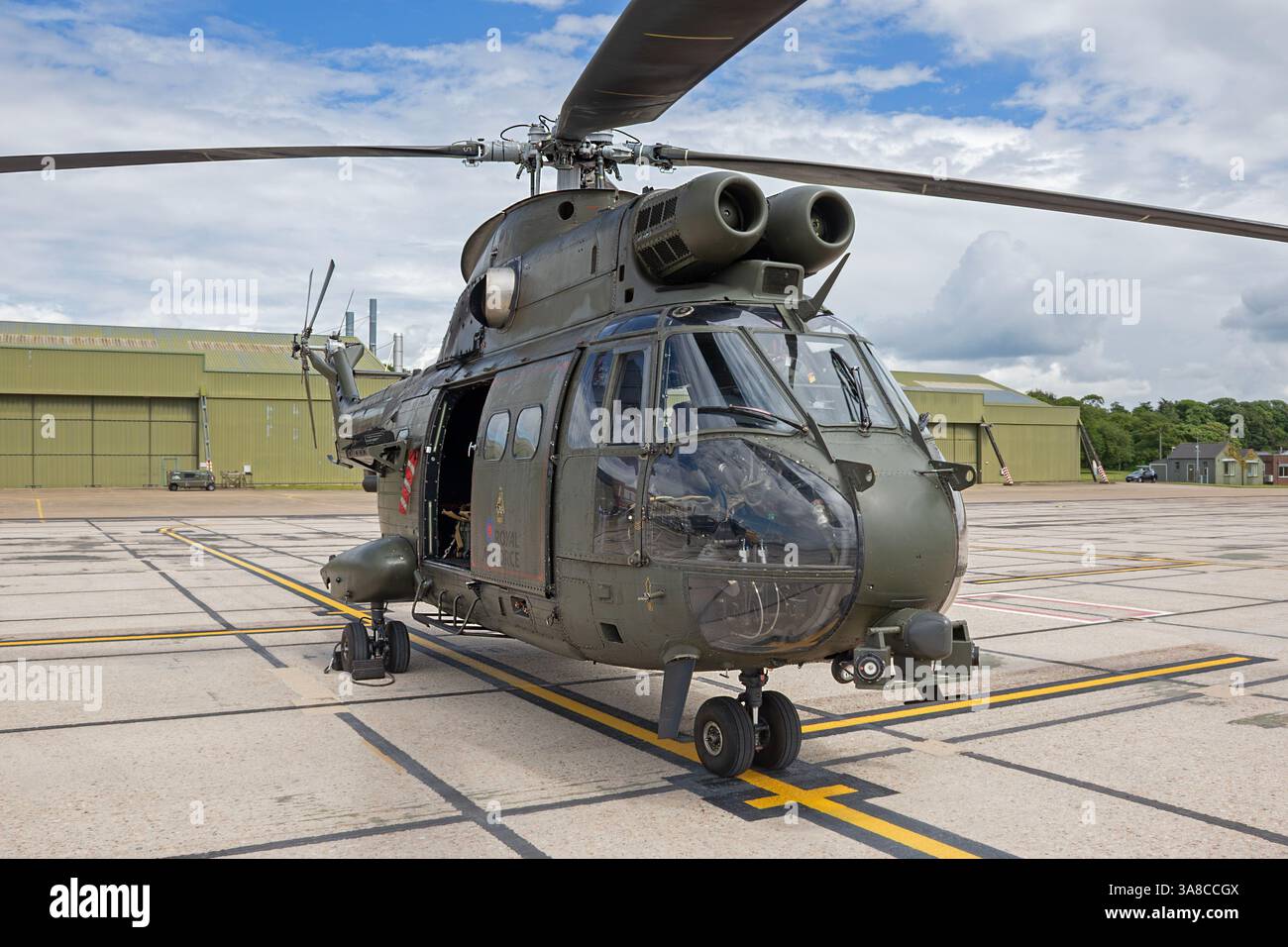 Royal Air Force Westland Puma HC1 helicopter, Farewell formation Flight ...