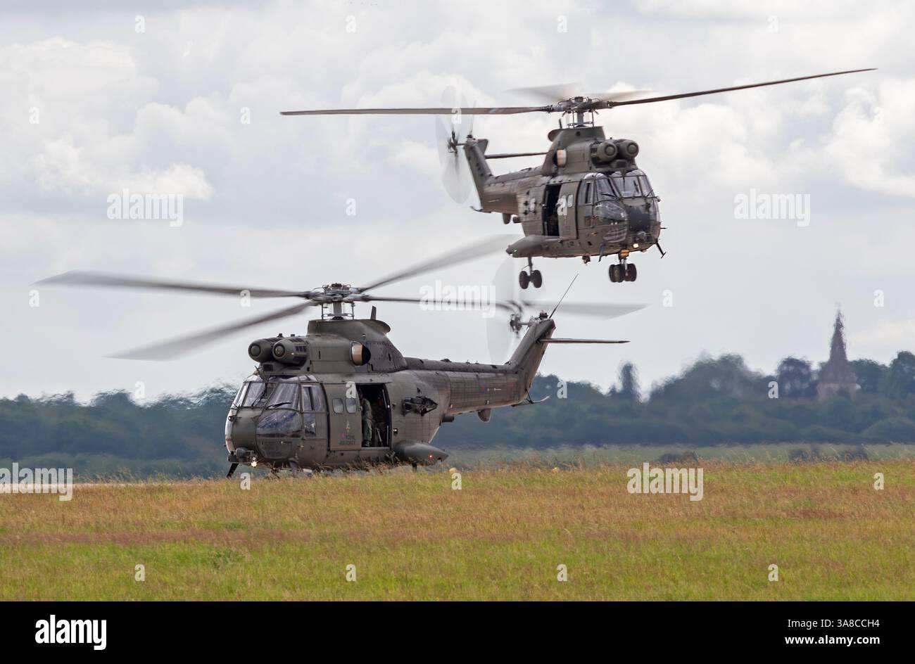 Royal Air Force Westland Puma HC1 helicopter, Farewell formation Flight ...