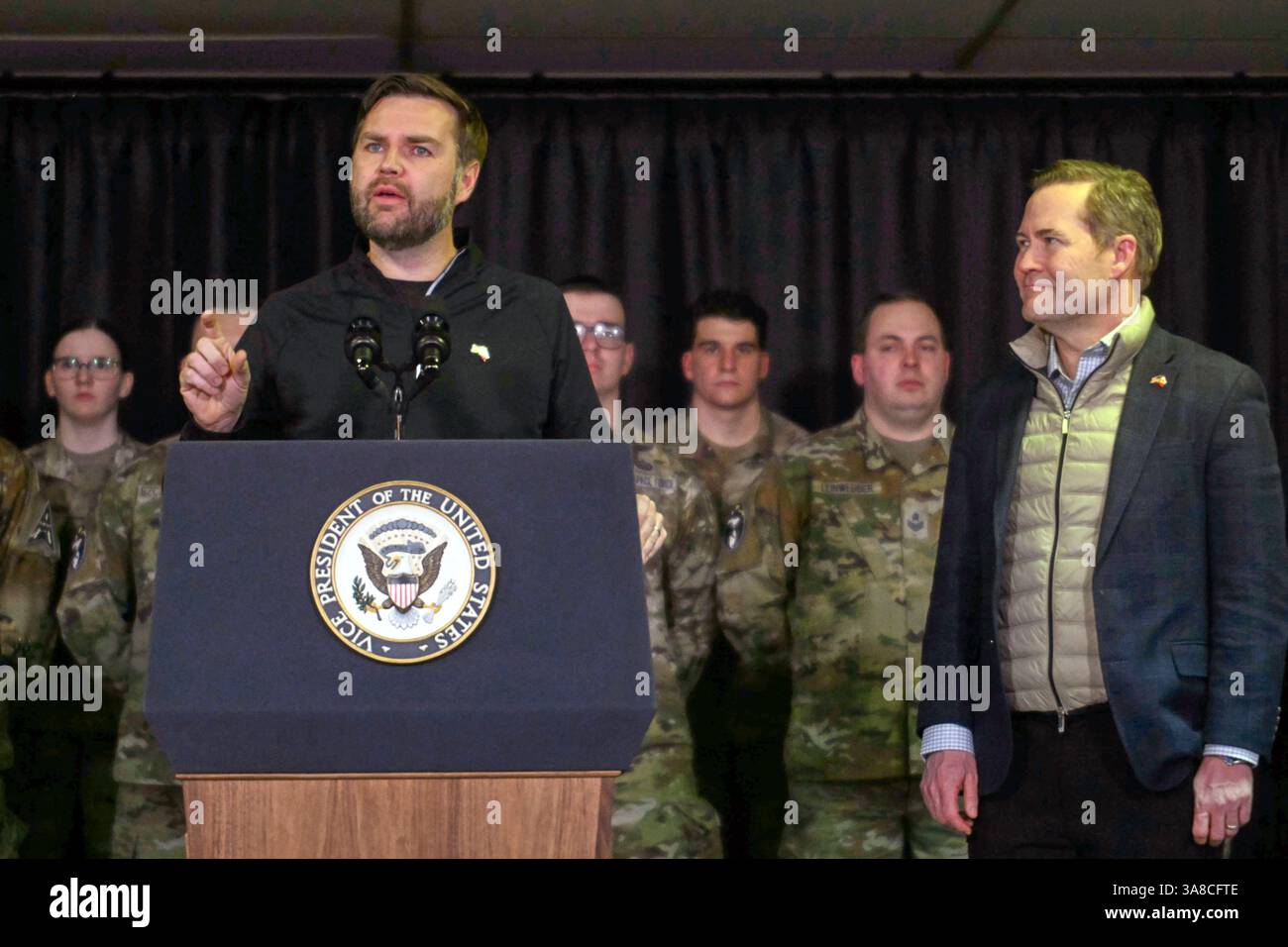 Vice President JD Vance speaks at the U.S. military's Pituffik Space ...