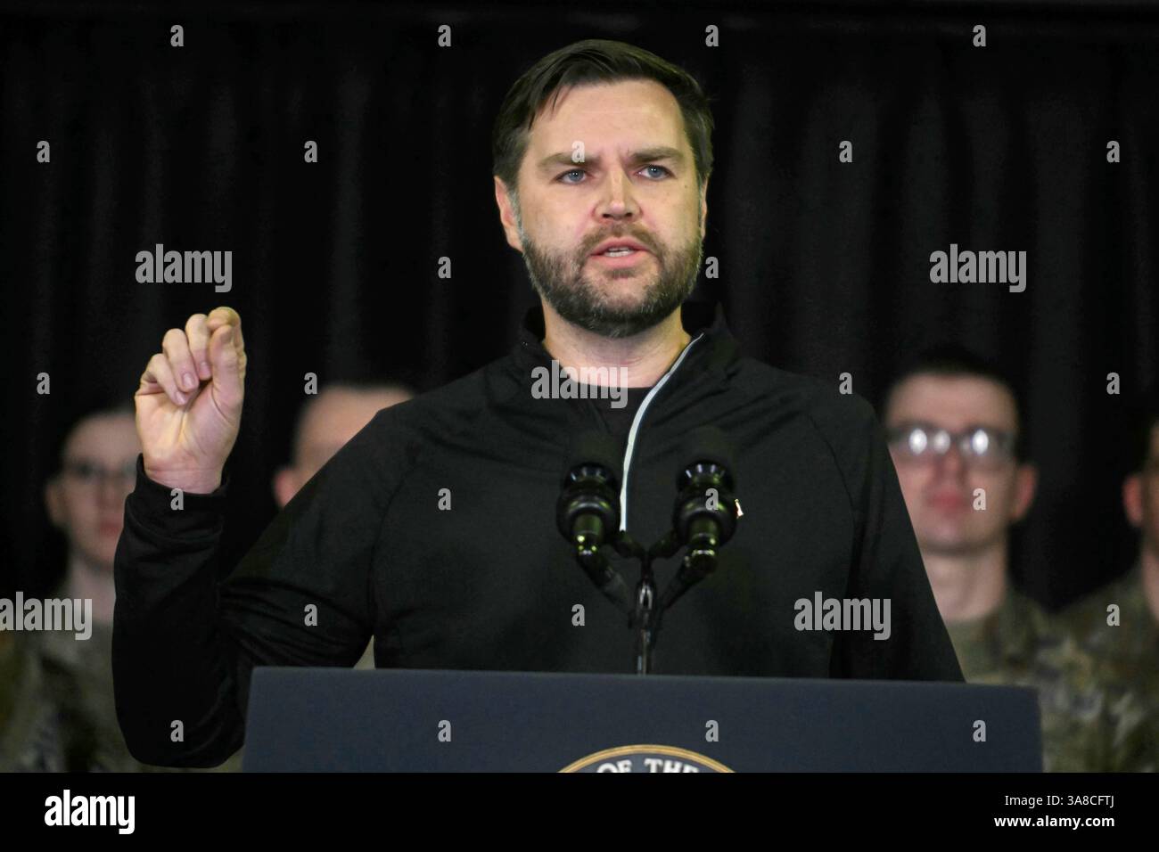 Vice President JD Vance speaks at the U.S. military's Pituffik Space ...