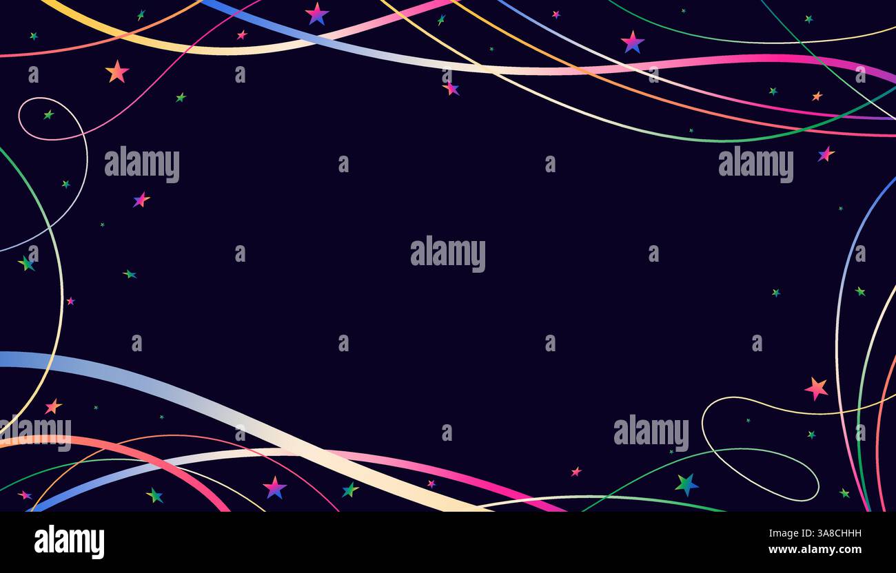 Hand Drawn Wavy Lines and Scribble Futuristic Sketches with Vibrant ...