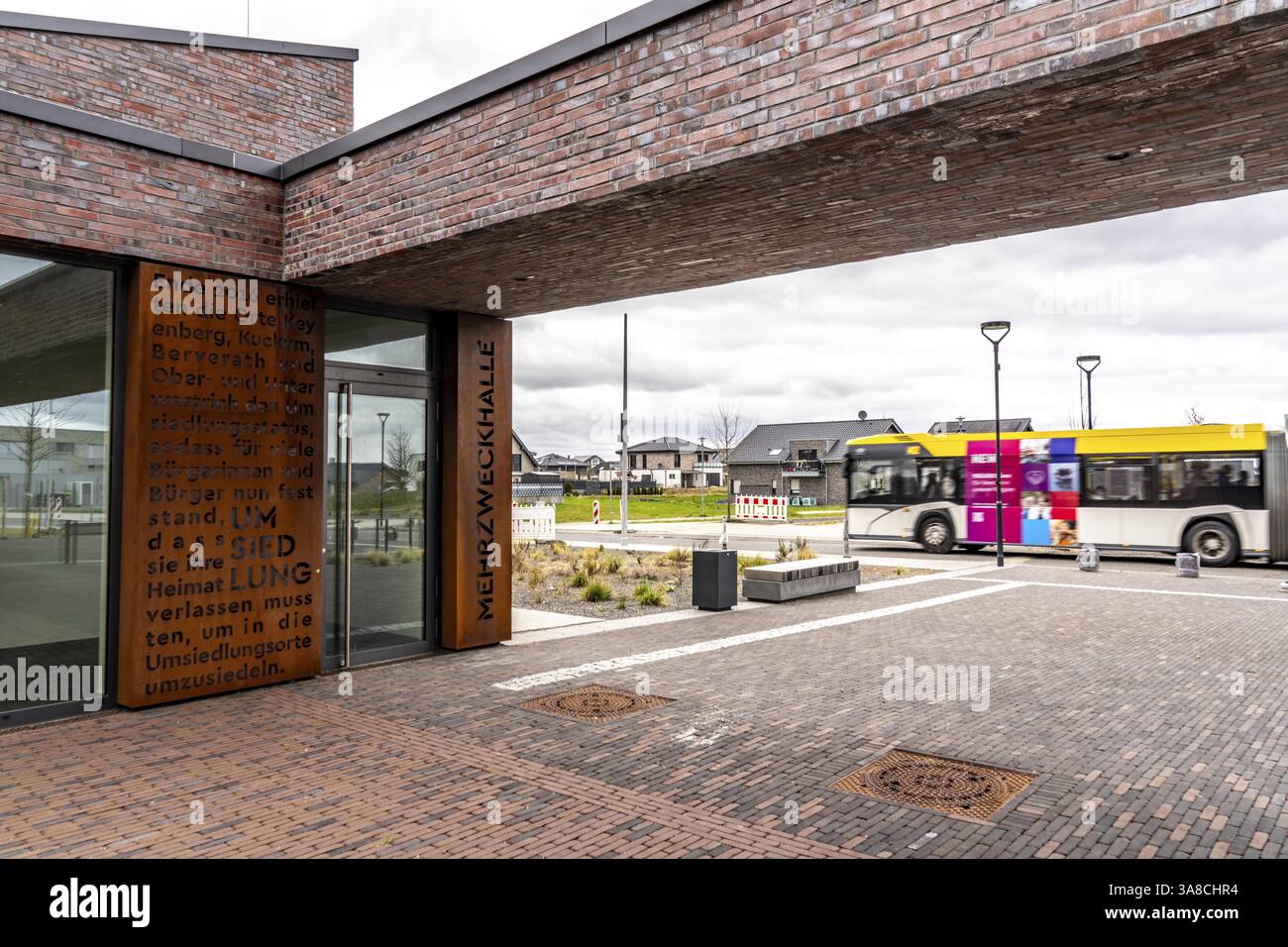 New multi-purpose hall, Keyenberg community centre, with Corten steel ...