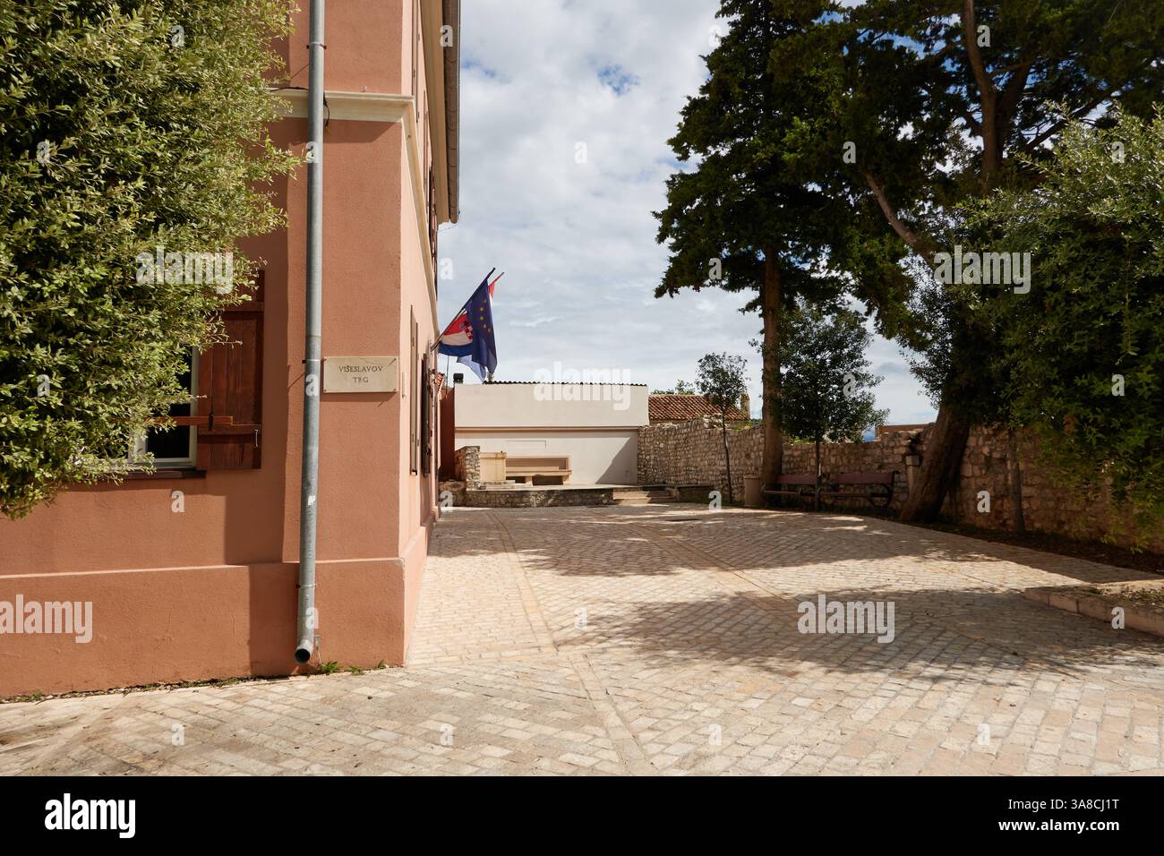 Nin, Croatia - September 13, 2024 - historic city center of a ...