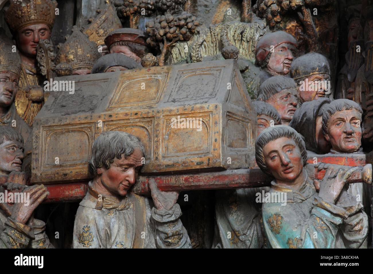 November 8, 2014 - Amiens, France - Carrying the relics of St Firmin to ...